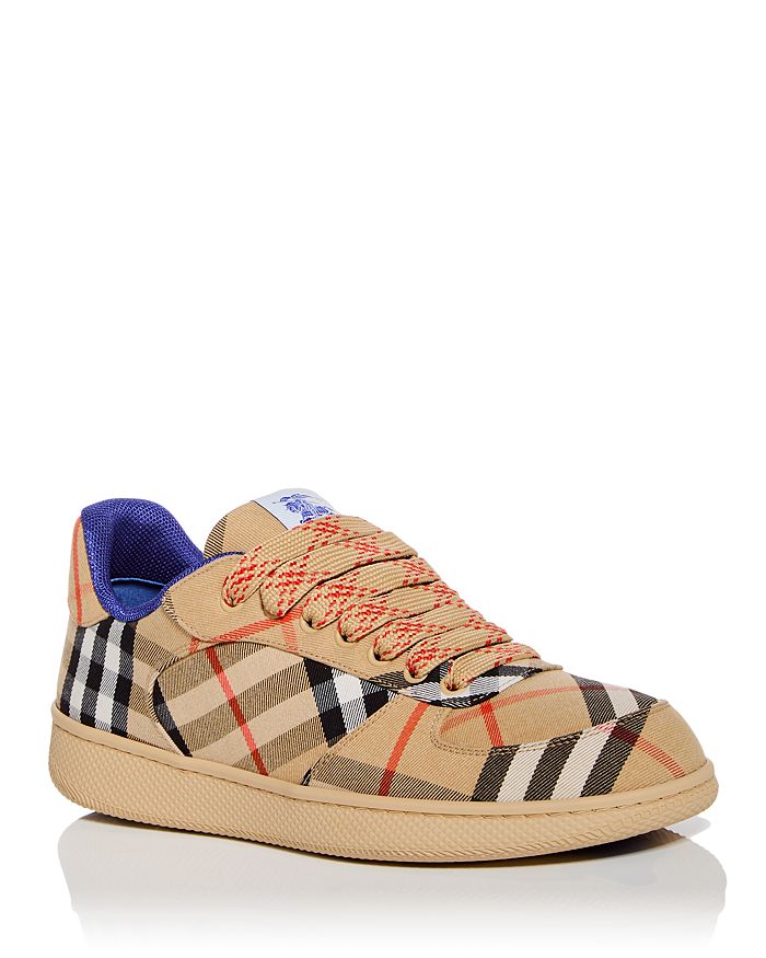 Burberry Men's Terrace Check Low Top Sneakers | Bloomingdale's