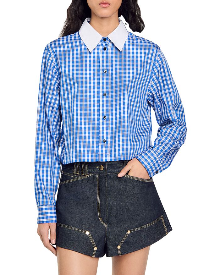 Sandro Checkmate Shirt | Bloomingdale's