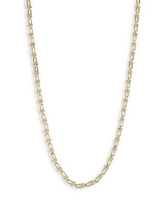 Moon & Meadow 14K Yellow Gold Stirrup Link Chain Necklace, 18 ...