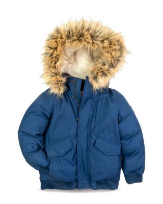 Click here for Appaman Boys City Transit Faux Fur Trim Coat - Lit... prices