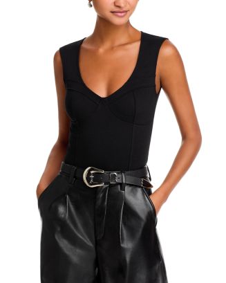 AQUA Bustier Tank Top - Exclusive | Bloomingdale's