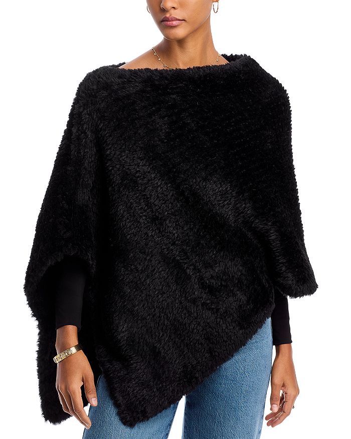 Echo Plush Faux Fur Poncho | Bloomingdale's