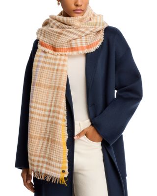 Fraas Border Plaid Scarf | Bloomingdale's