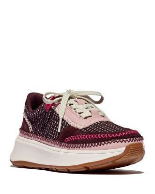 FitFlop Women s F MODE Cross Stitch Knit Platform Trainer Sneakers Bloomingdale s