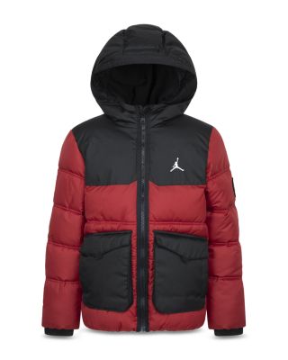 Click here for Jordan Boys Hooded Faux Down Jacket - Big Kid prices