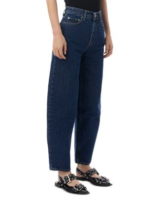 GANNI Stary Barrel Jeans in Dark Blue | Bloomingdale's Women