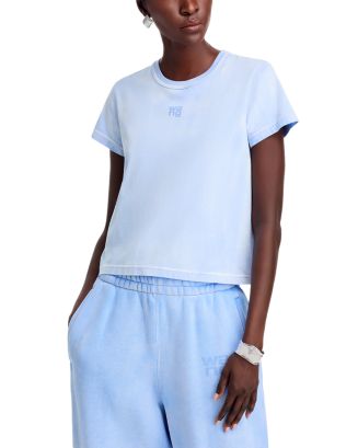 alexanderwang.t Essential Shrunk Logo Tee | Bloomingdale's