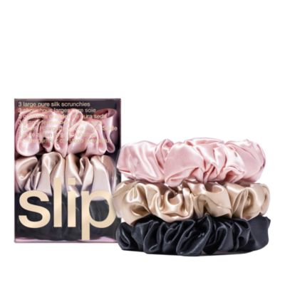 Click here for slip Pure Silk Large Scrunchies  Set of 3 prices