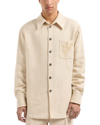 Click here for Emporio Armani Denim Effect Regular Fit Button Dow... prices