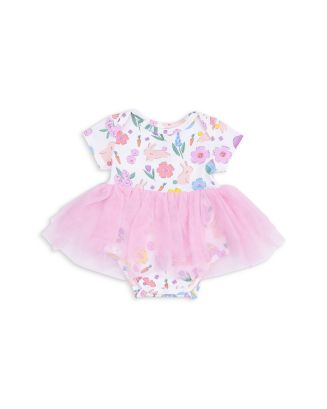 Angel Dear Girls' Bunnies Twirly Short Sleeved Tutu Bodysuit Dress ...
