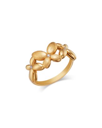 Bloomingdale's Fine Collection Butterfly Band Ring in 14K Gold ...