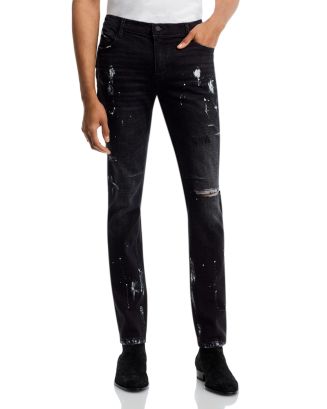 RTA Distressed Skinny Jeans in Distressed Charcoal | Bloomingdale's