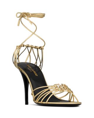 Click here for Saint Laurent Womens Babylone Sandals in Smooth Le... prices