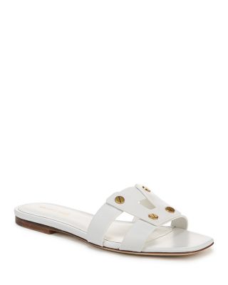 Click here for Veronica Beard Womens Via Leather Slide Sandals prices