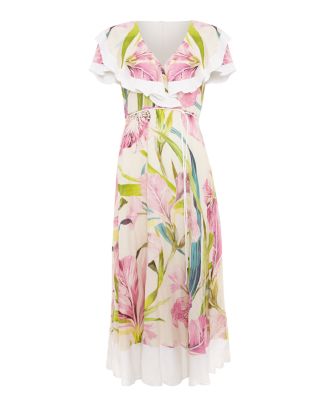 Phase Eight Matilda Floral Print Midi Dress | Bloomingdale's