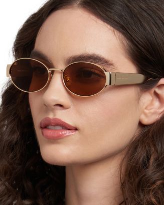 MARC JACOBS Oval Sunglasses, 58mm | Bloomingdale's Jewelry & Accessories
