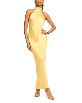 Click here for Ramy Brook Tatiana Satin Halter Gown prices
