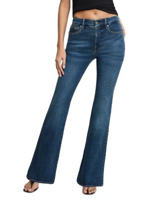Good American Good Legs Flare Jeans in Blue 004 | Bloomingdale's