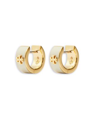 Tory Birch Kira Double T Huggie Hoop Earrings