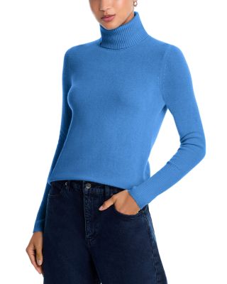 Click here for Aqua 100 Cashmere Turtleneck Sweater - Exclusive prices