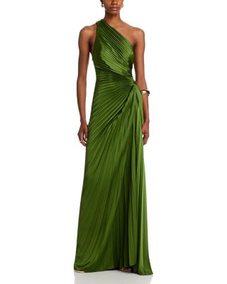 A. l.c. Lara Pleated One Shoulder Gown
