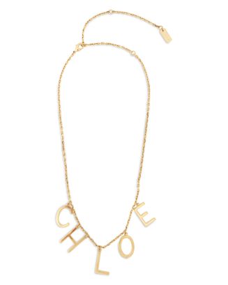 Chloé Letters Necklace, 16"L | Bloomingdale's