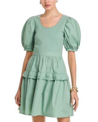 Click here for Single Thread Puffed Sleeve Dress prices
