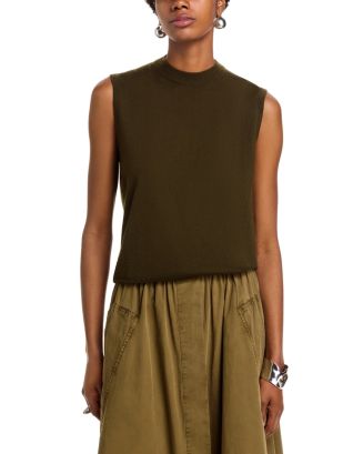 CO Cashmere Crewneck Shell Sweater | Bloomingdale's Women