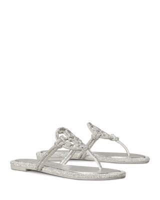 Click here for Tory Burch Womens Miller Knotted Pave Sandal prices