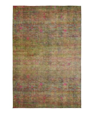 Dalyn Burano Washable BU9 26x310 Area Rug - Green  Pink