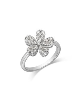Click here for Bloomingdales Fine Collection Pave Diamond Flower... prices