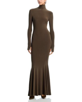 Click here for Norma Kamali Turtleneck Fishtail Gown prices