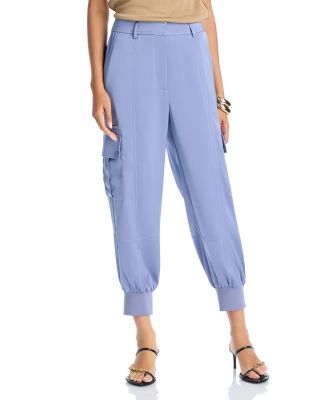 Click here for Aqua Satin Jogger Pants - Exclusive prices