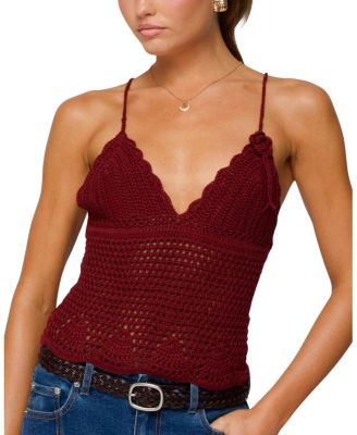 Click here for Edikted Delila Crochet V Neck Top prices