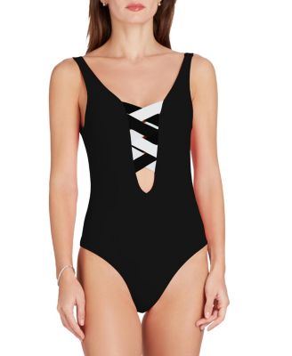 Click here for Valimare St Martin Bandage One-Piece Swimsuit prices
