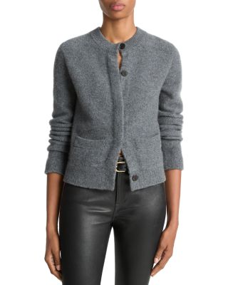 Click here for Vince Shrunken Boiled Cashmere Crewneck Cardigan prices