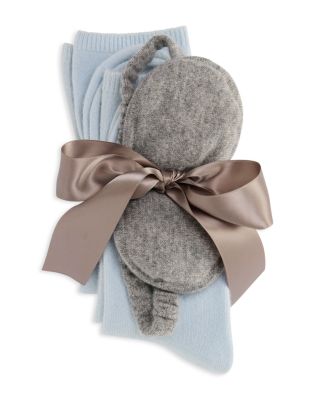Click here for Arlotta Cashmere Blend Socks & Eye Mask Gift Set -... prices