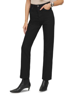 Click here for Reformation Cynthia High Rise Straight Jeans in Bl... prices