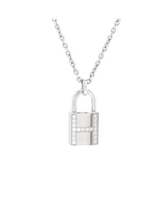 Click here for Pre-Owned HERMES Amulettes Cadenas Pendant Necklac... prices