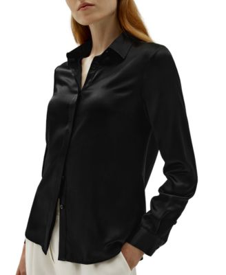 Click here for Lilysilk Womens Basic Concealed Placket Silk Shirt prices