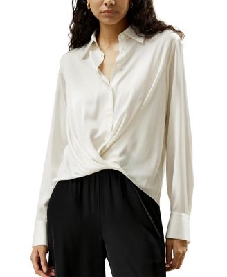 Click here for Lilysilk Hem Pleated Silk Blouse prices