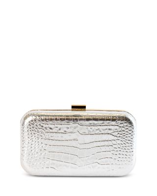 Click here for F & W Style Rose Croc Embossed Leather Clutch prices