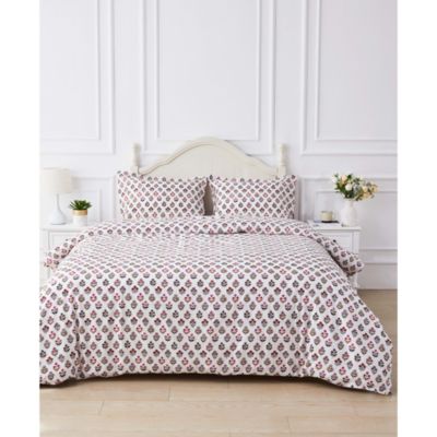 Click here for Bedford Lane Sumita Floral Percale Duvet Cover Set... prices