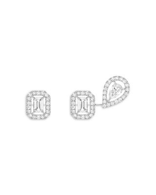 Click here for Messika 18K White Gold My Twin 1+2 Diamond Earring... prices