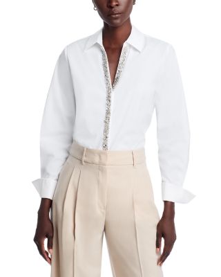 Click here for Kobi Halperin Merit Embellished Long Sleeve Shirt prices