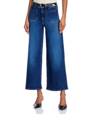 Click here for Frame Le Pixie High Rise Slim Palazzo Jeans in Rin... prices