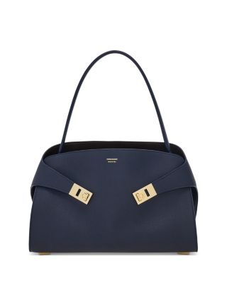 Click here for Ferragamo Hug Soft Black Leather Handbag prices