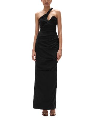 Click here for Rachel Gilbert Freda Ruched Gown prices