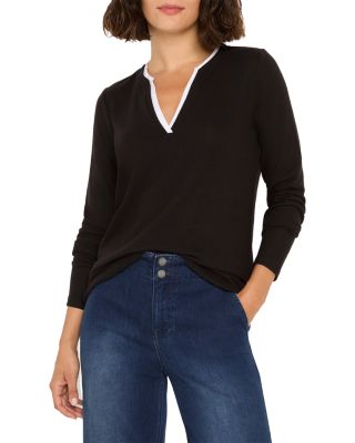 Click here for Nzt By Nic+Zoe Layered Look Split Neck Top prices
