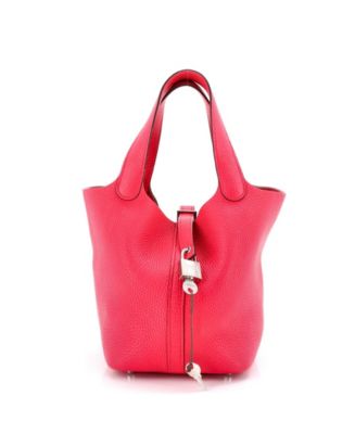 Pre-Owned HERMÈS Pre-Owned Hermes PM Picotin Lock Bag Clemence ...